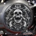 Victory Motorcycles Custom Derby Cover - Grayscale Skull - Etsy