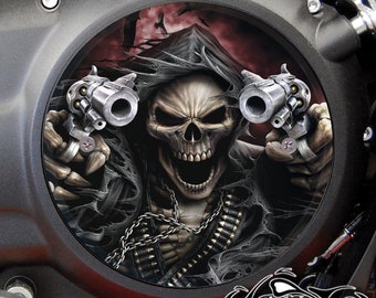 Victory Motorcycles Custom Derby Cover - Middle Finger Reaper - Etsy