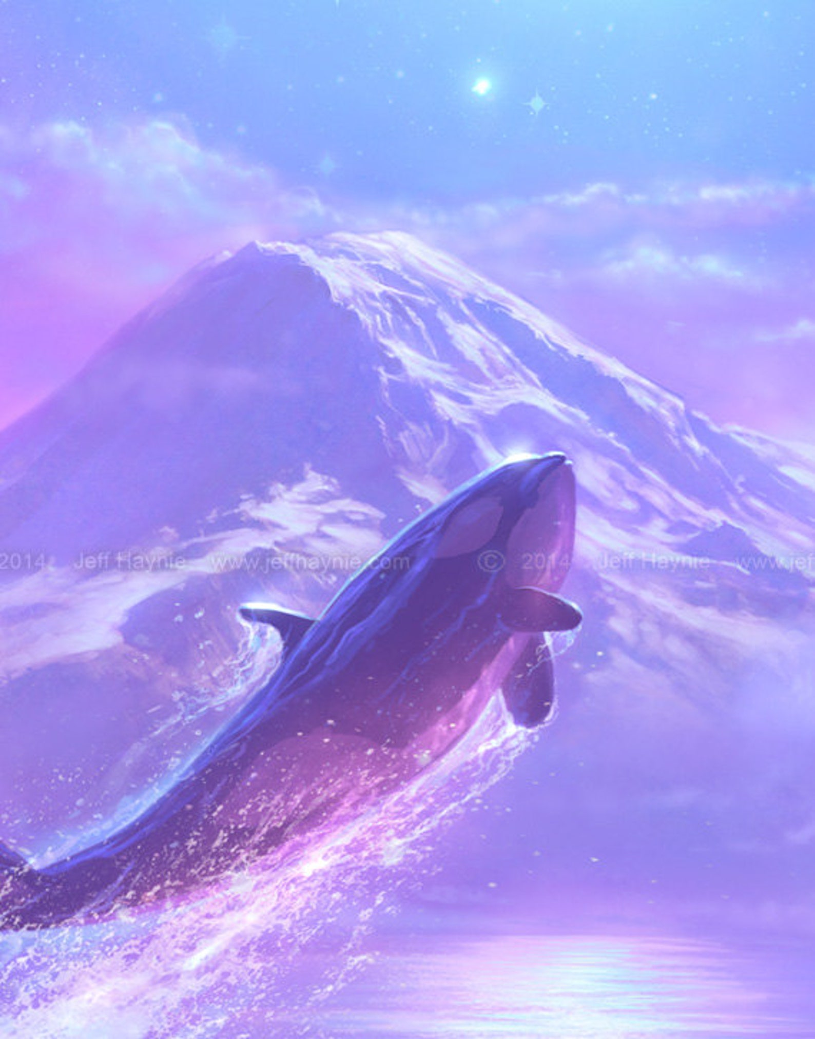 ORCA Art // 8 X 10 PRINT // Art Print // Orca Painting // - Etsy