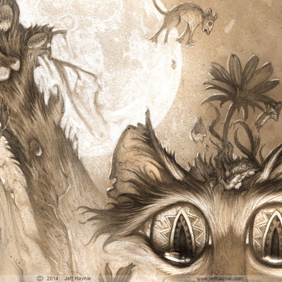 Zombie Cats // 11 X 14 Print // Zombies // Undead Cat // Vampire Cat ...