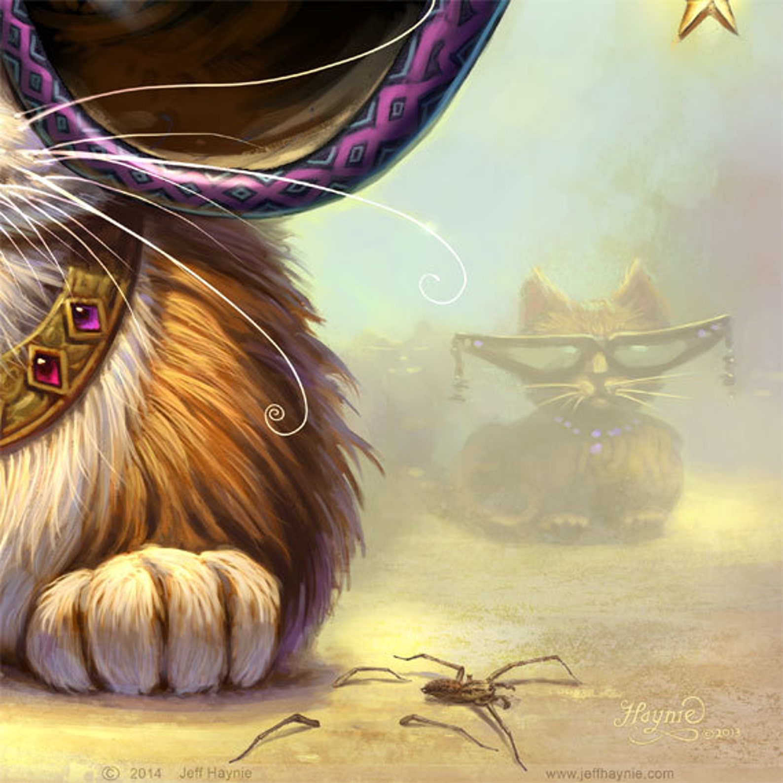 Cool Cat Painting// Cool Cat Print // Cat With Shades // Cat - Etsy