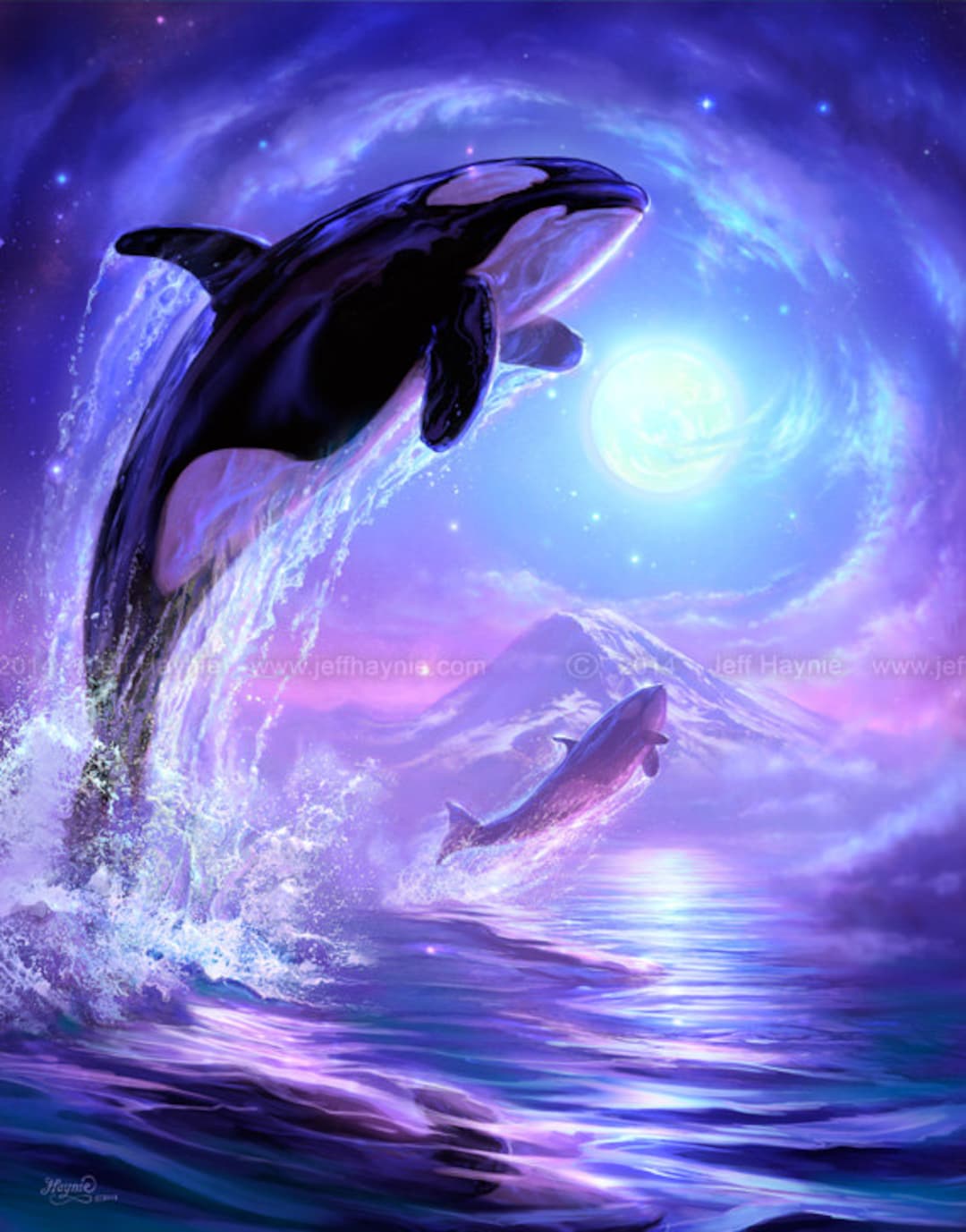 ORCA Art // 11" X 14" Print // Orca Print // Whale // Killer Whale Art ...