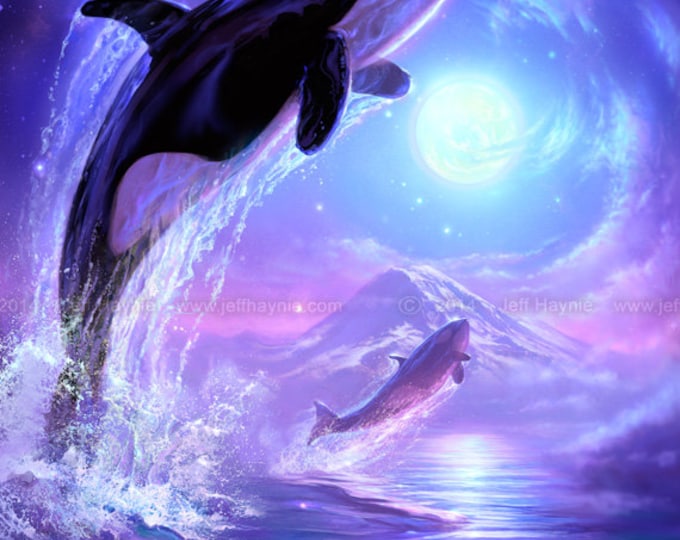 ORCA Art // 11 X 14 Print // Orca Print // Whale // Killer Whale Art ...