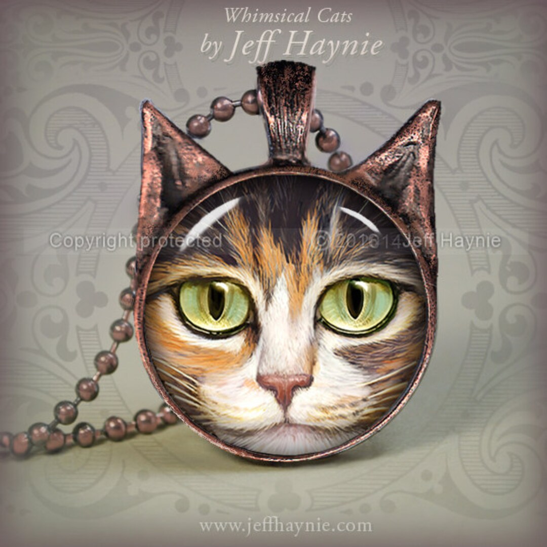 CA4 Calico Cat Pendant - Etsy