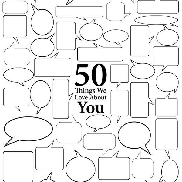 50 Things We Love About You - Etsy