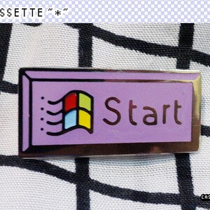 Start Button Enamel Pins - Etsy