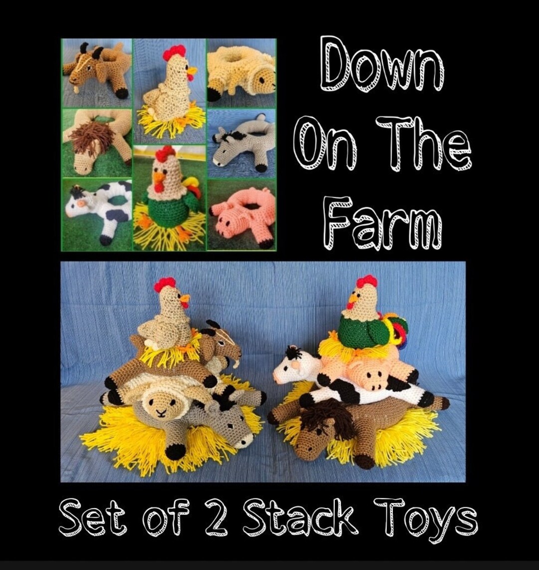 DOWN on the FARM Stack Toy - Vol 1 & 2 - Etsy