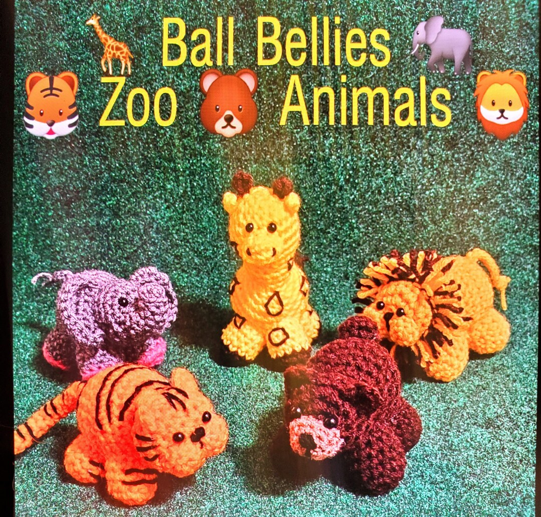 BALL BELLIES - ZOO Animals - Pdf Pattern - Etsy