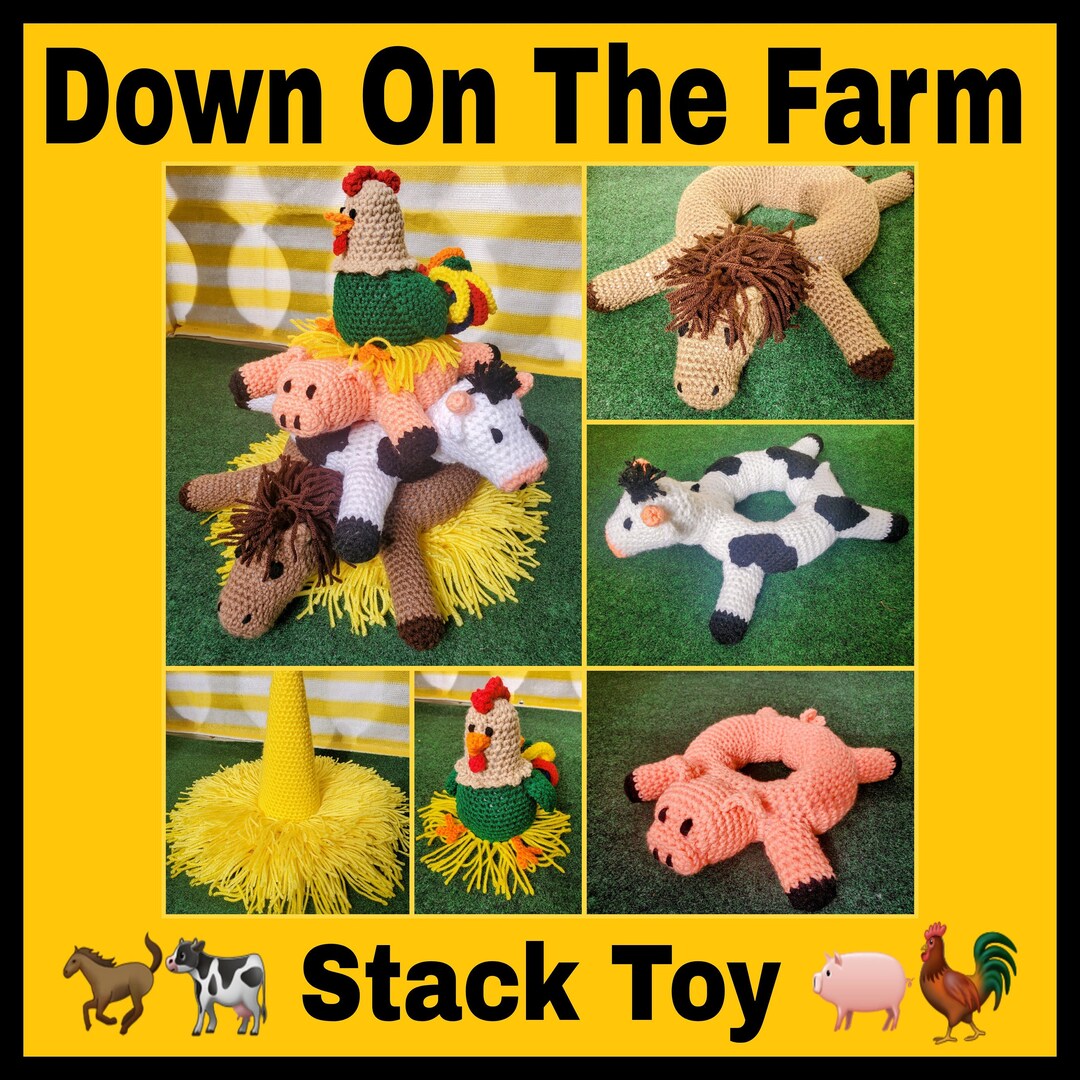 DOWN on the FARM - Stack Toy - Vol 1 - Etsy