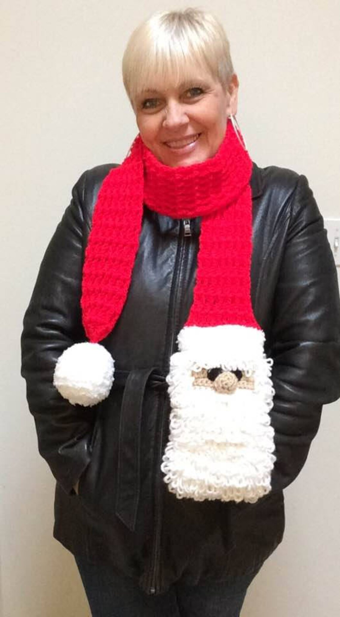 SANTA Wrap Around Scarf Pdf Pattern - Etsy