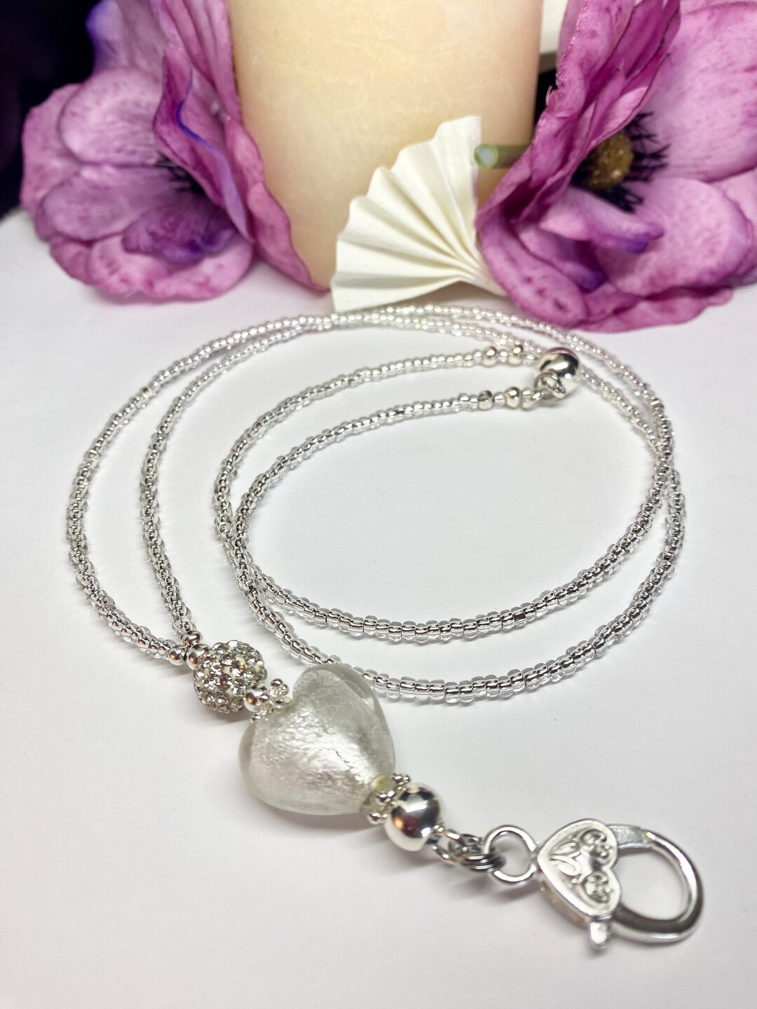 Beaded Lanyard,cruise Pass Lanyard,bling Lanyard Necklace,handmade ...