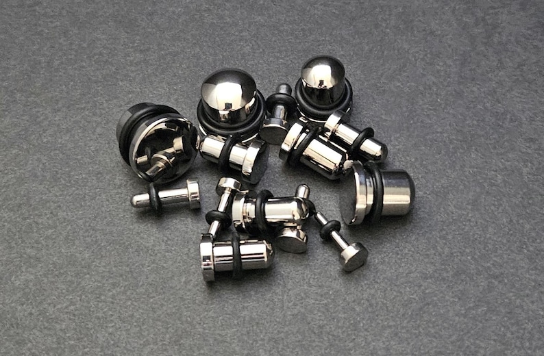 Titanium Single Flare Dead Stretchers | Ear Gauges | Lobe Piercing | 1 ...