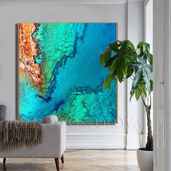 Turquoise Wall Decor - Etsy
