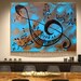 Musical Notes Art, Abstract Music Painting, Gift for Musician, Blue ...