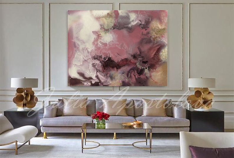 Large Watercolor Painting Abstract Landscape Huge Wall Art - Etsy UK