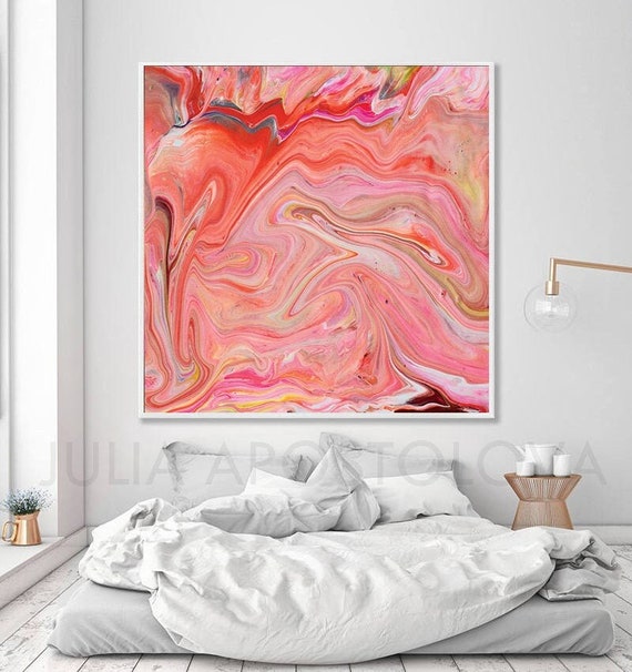 Coral Colored Artwork