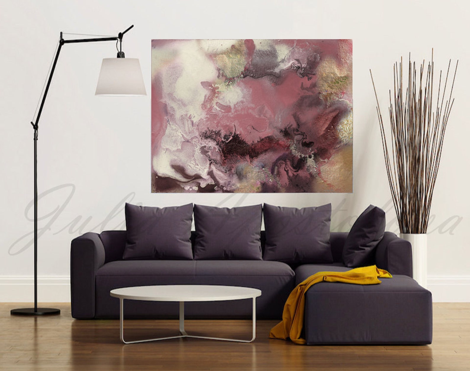 Large Watercolor Painting Abstract Landscape Huge Wall Art - Etsy