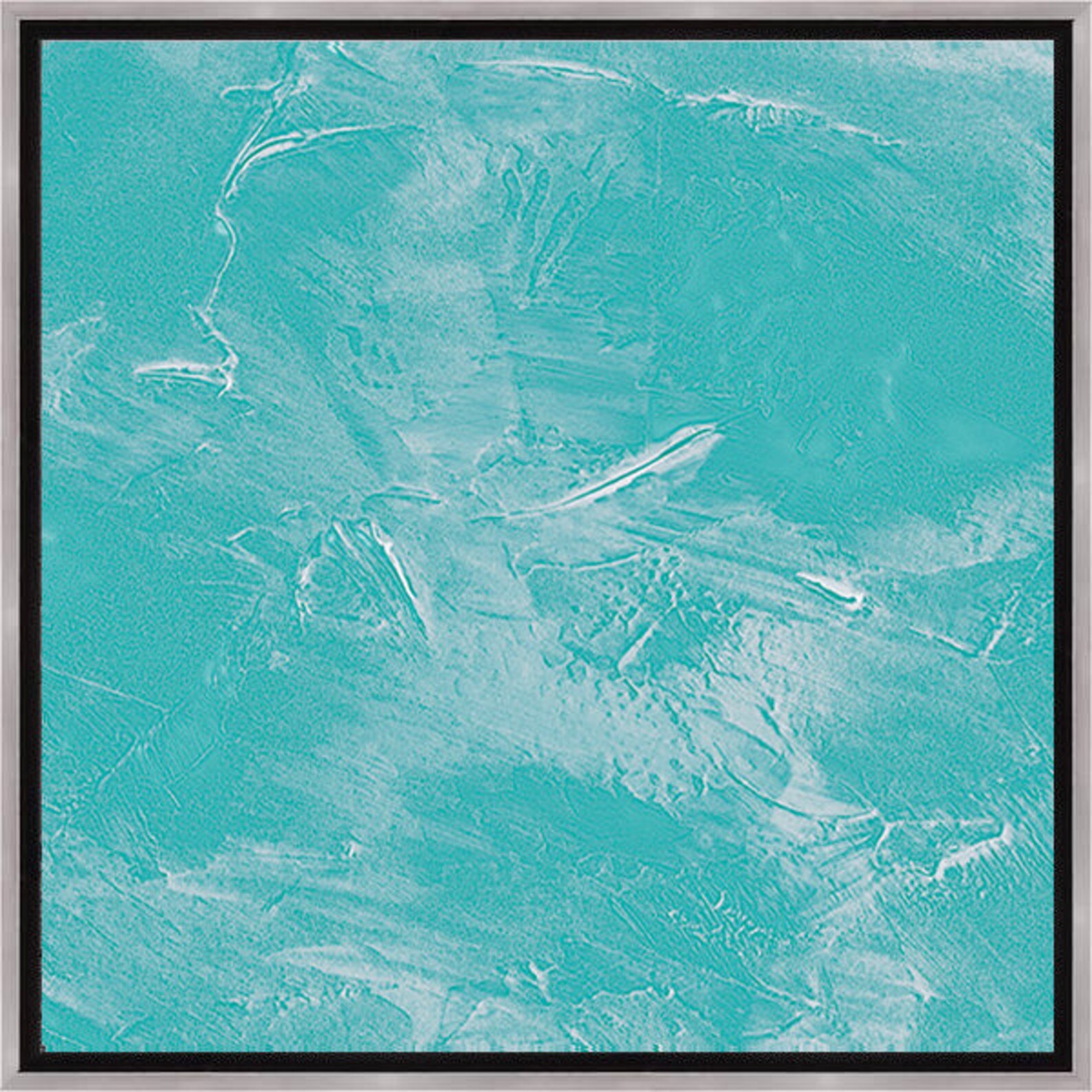 Turquoise Wall Art Minimalist Painting Zen Decor Abstract | Etsy