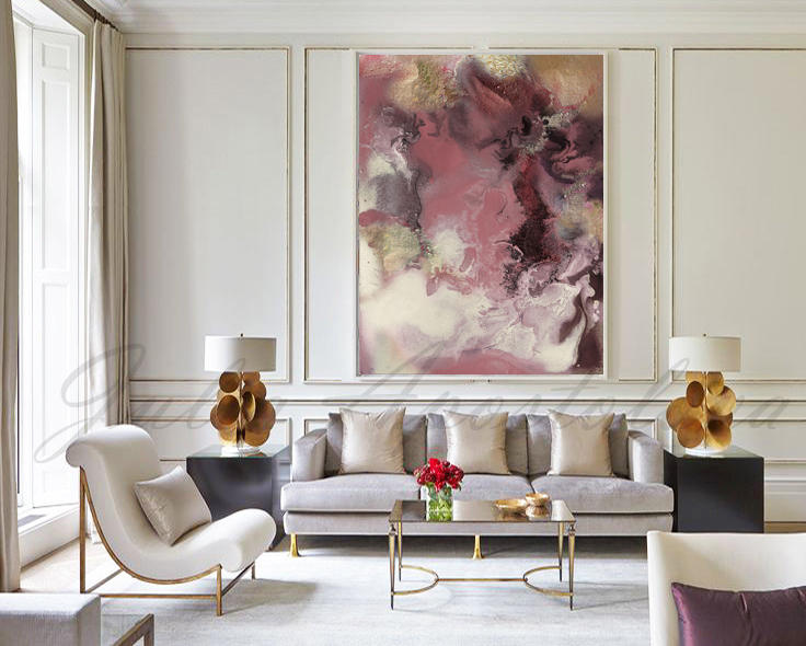 Large Watercolor Painting Abstract Landscape Huge Wall Art - Etsy UK