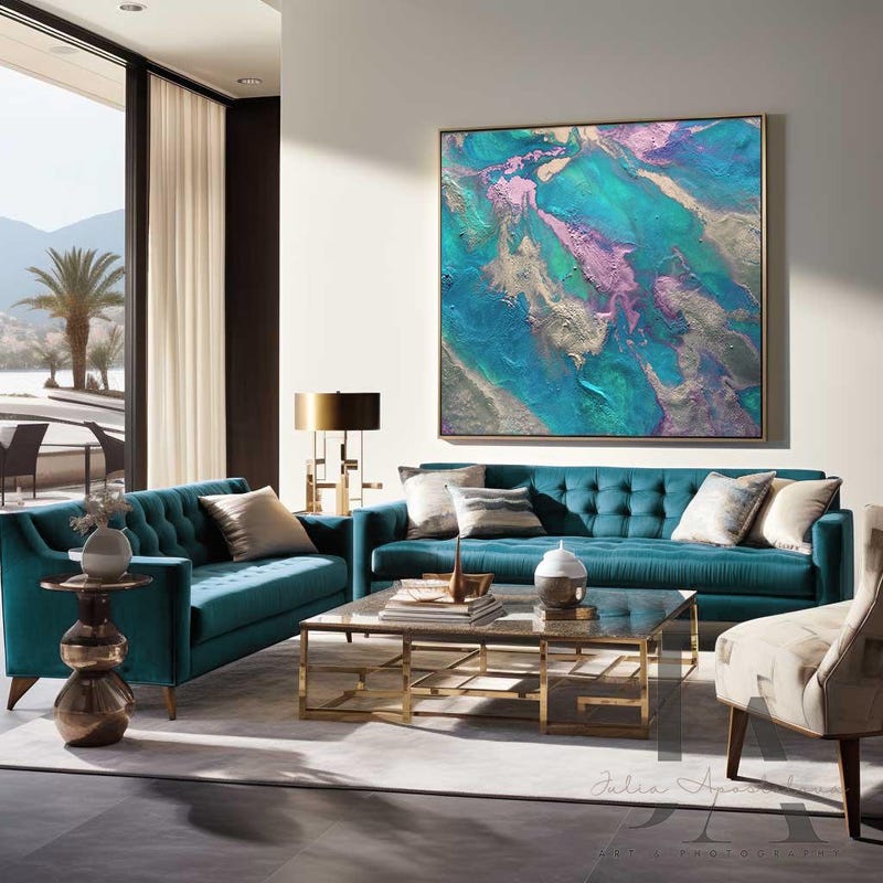 Turquoise Canvas - Etsy