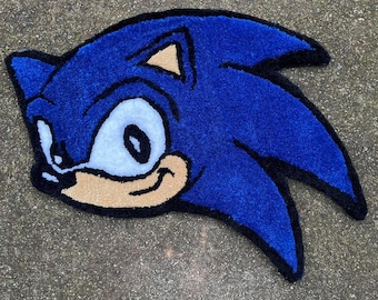 Handmade Sonic the Hedgehog Rug - Etsy