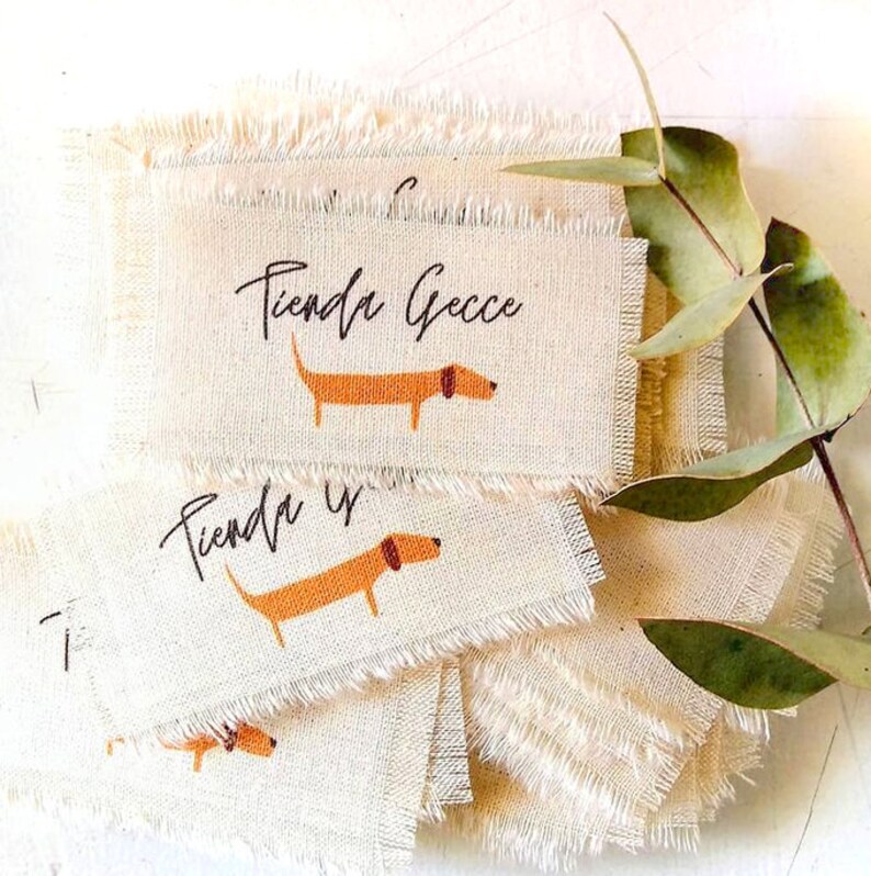 50 Custom Clothing Labels Canvas Tags Canvas Labels Fabric - Etsy