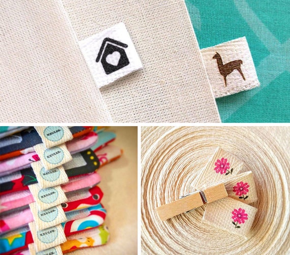 100 Fold Over Labels Cotton Twill Label Custom Clothing | Etsy