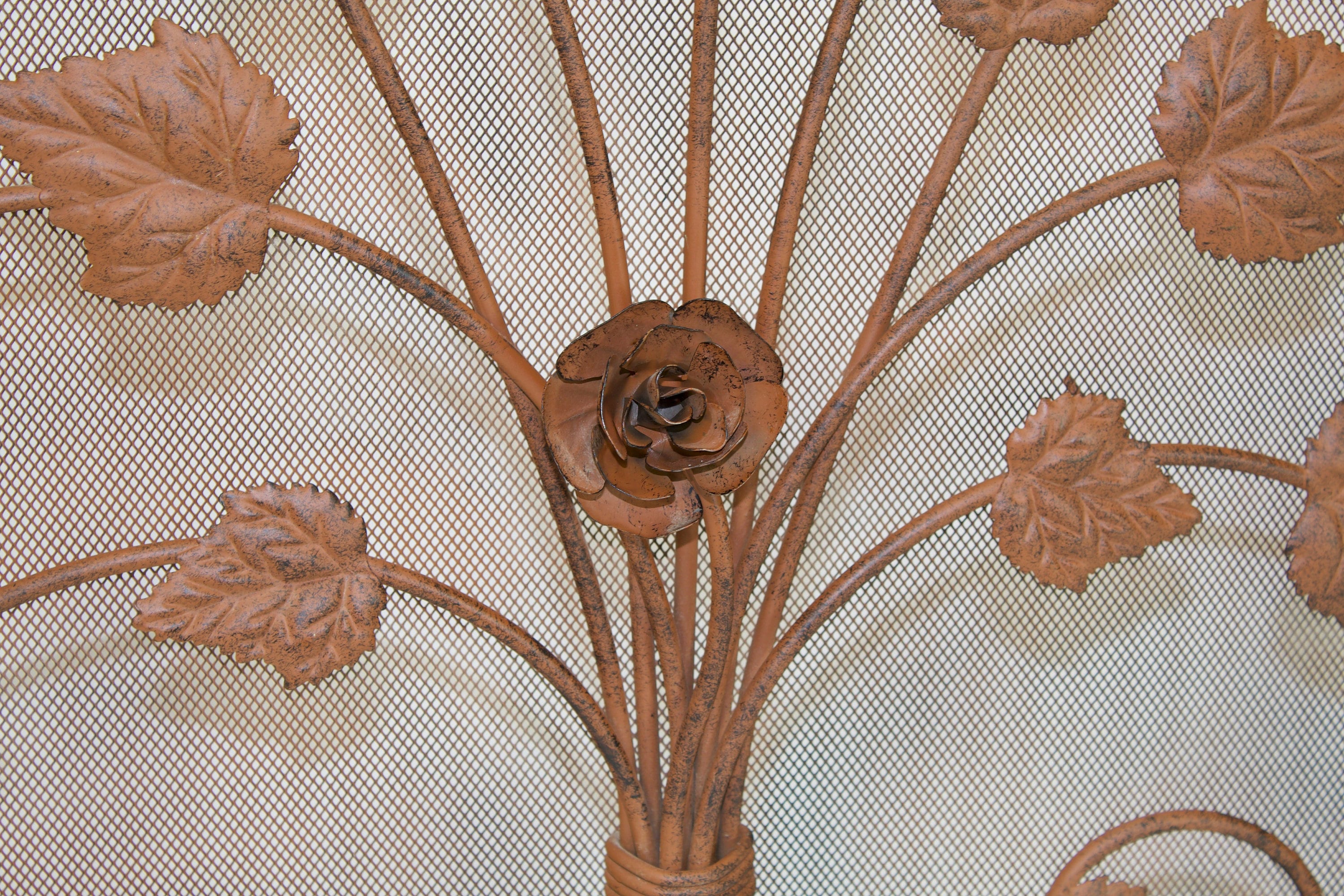 Wrought Iron Ivy Design Fireplace Screen - Etsy