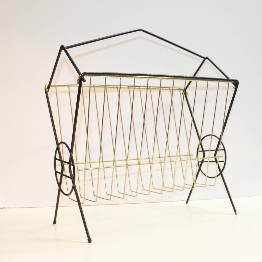 Mid-century Wire Magazine Rack Holder - Etsy