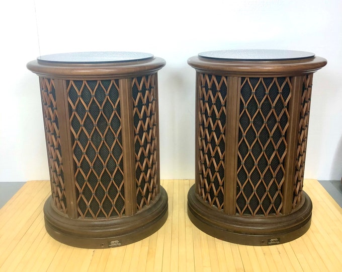 Vintage Pioneer Speaker End Tables Pair - Etsy