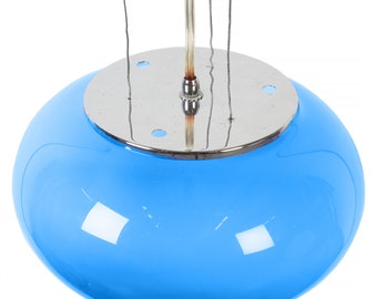 Blue Glass Pendant Light - Etsy