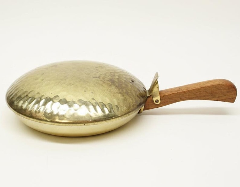 Vintage Hammered Brass Silent Butler Crumb Tray - Etsy