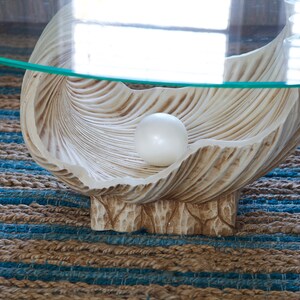 Sculptural Clamshell With Pearl Coffee Table - Etsy