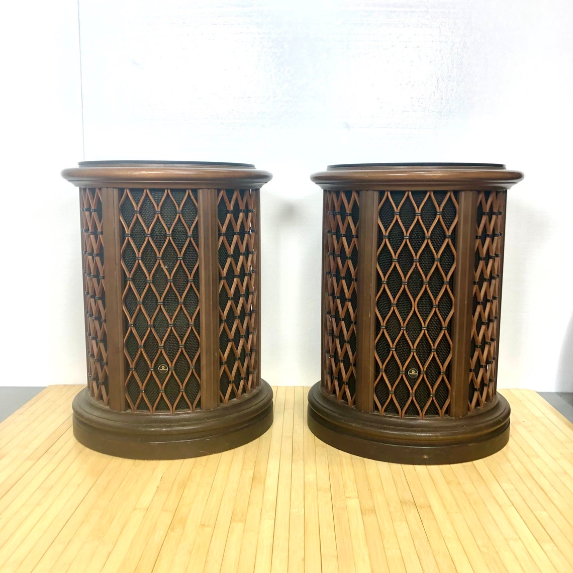 Vintage Pioneer Speaker End Tables Pair - Etsy
