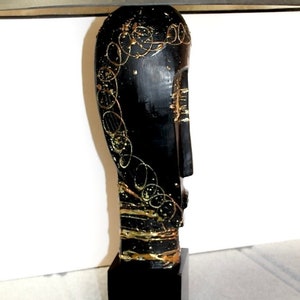 1950s Tribal Head Bust Table Lamp - Etsy