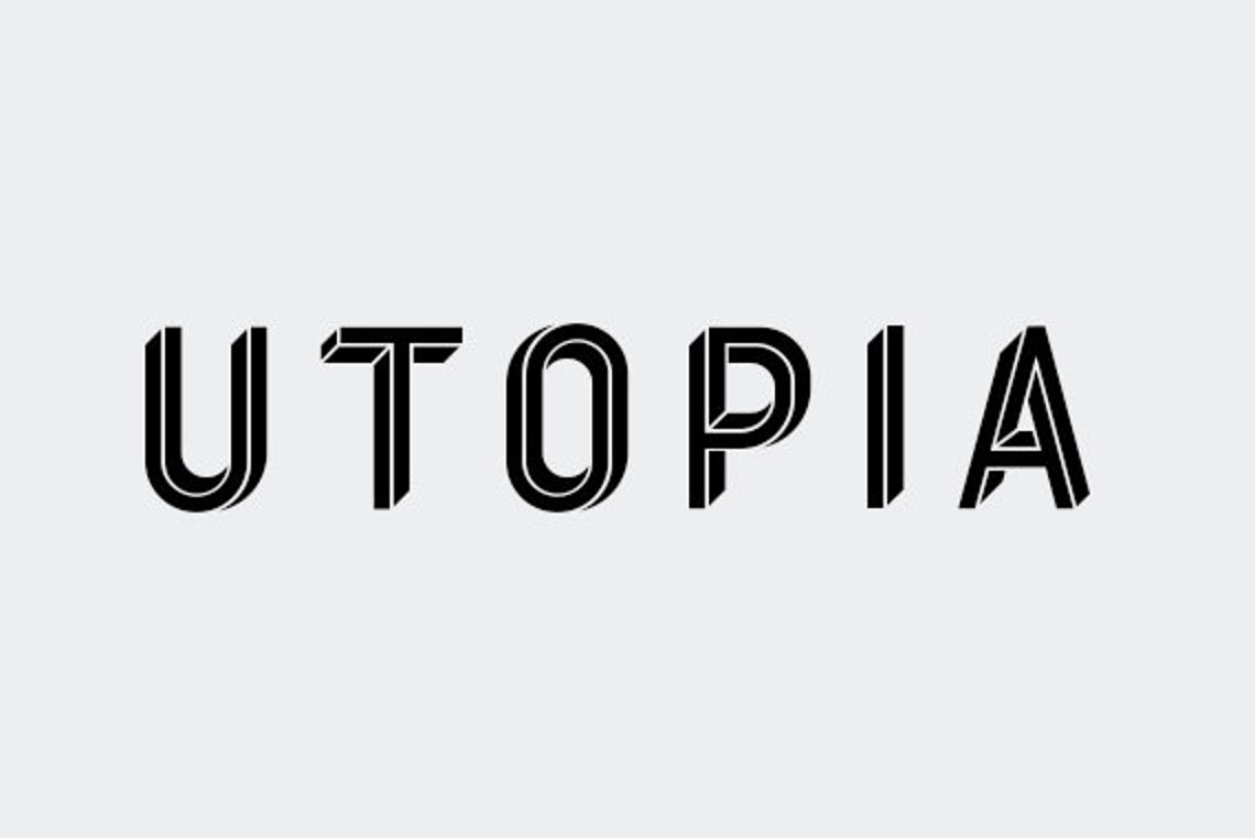 Utopia 14 Bold Typeface Otf - Etsy
