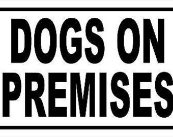 Dog on premises | Etsy