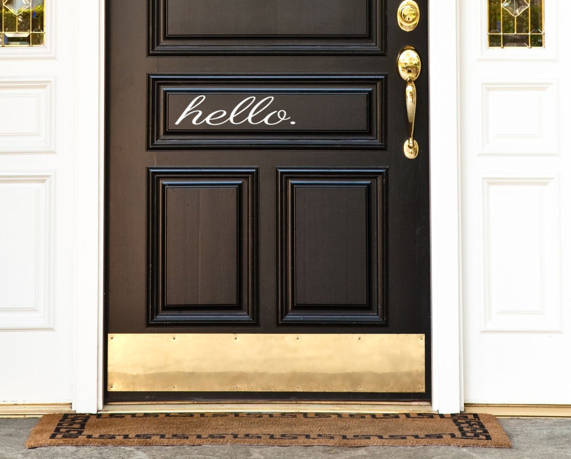 Hello Vinyl Decal Sticker Front Door - Etsy