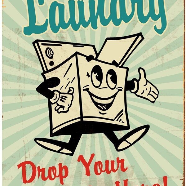 Laundry Sign Sign Metal Metal Sign - Etsy