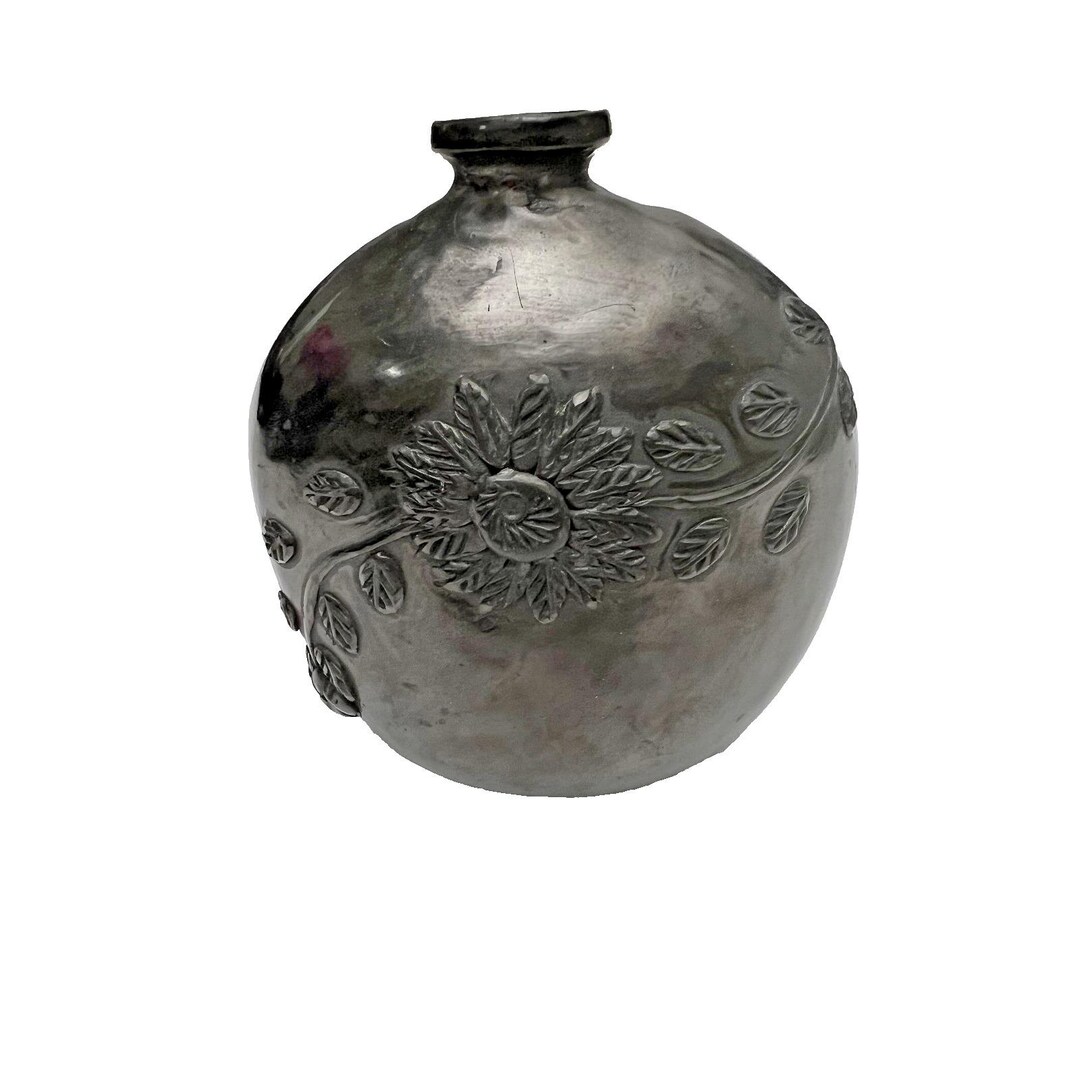 Vintage Dona Rosa Pottery Oaxaca Mexico SB Coyotepc Black Clay SIGNED ...