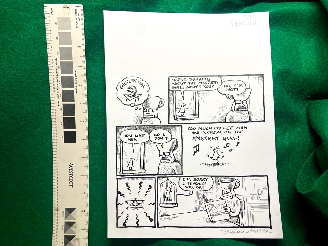 Art of 2005 Too Much Coffee Man Cartoon - Etsy