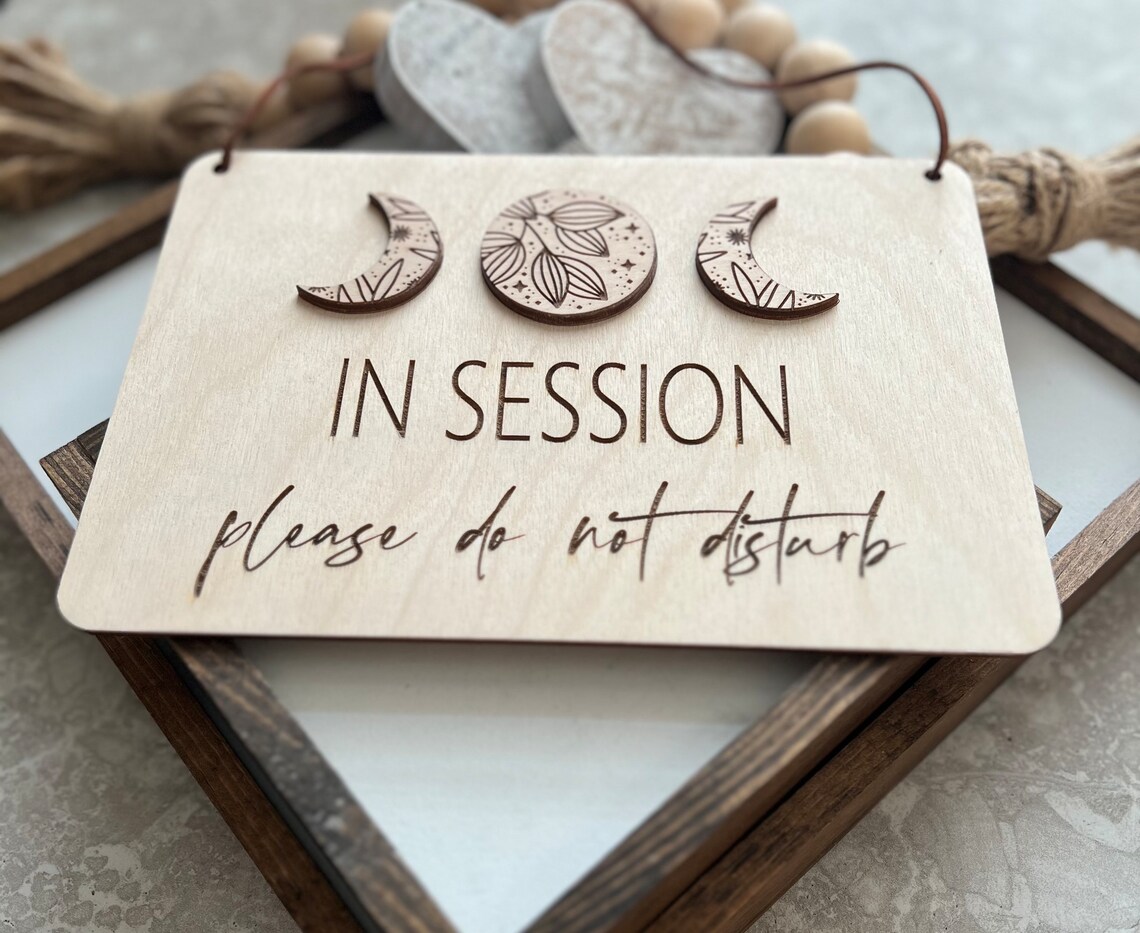 In Session Sign | Studio Signs | Esthetician Sign | Sign for Services ...