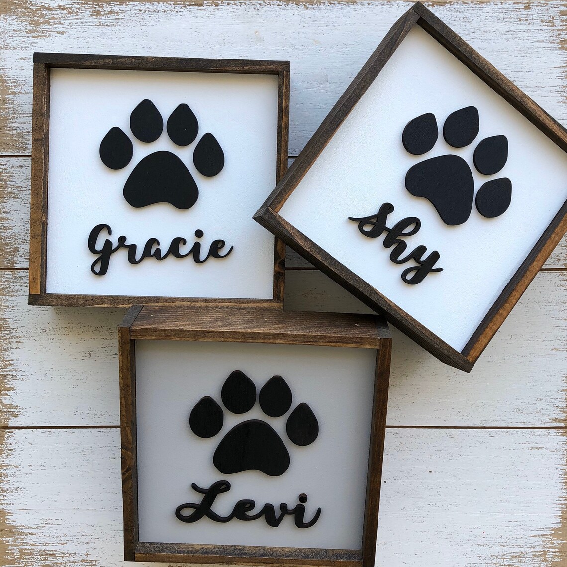 Personalized Dog Sign Unique Dog Sign Puppy Name Frame | Etsy