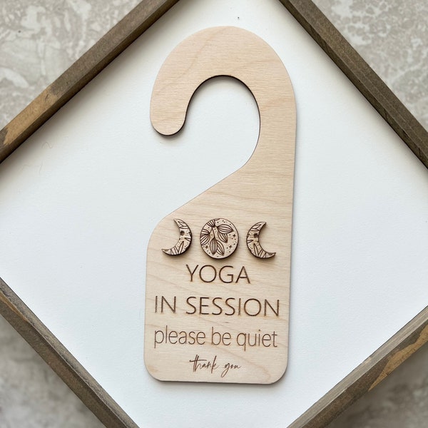 Yoga in Session Sign - Etsy