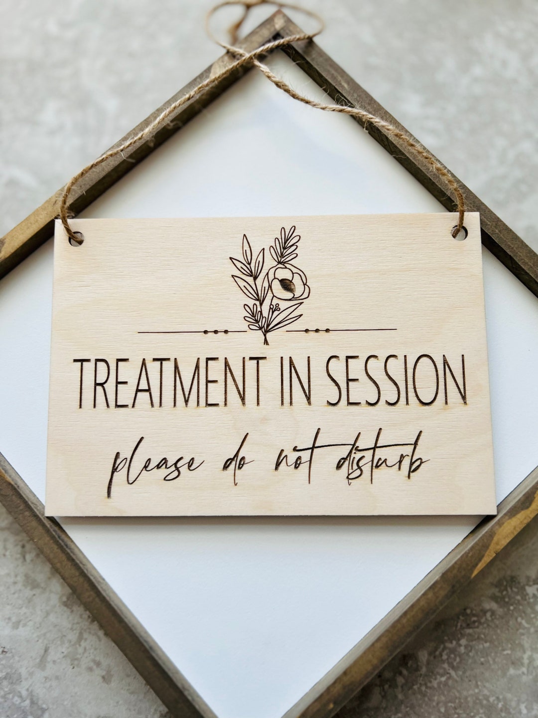 Engraved Please Do Not Disturb Sign | Treatment in Session Sign | in ...
