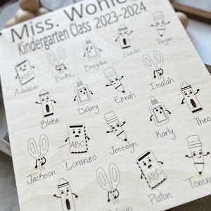 Personalized Teacher's Class Gift End of Year Class Gift Teacher ...