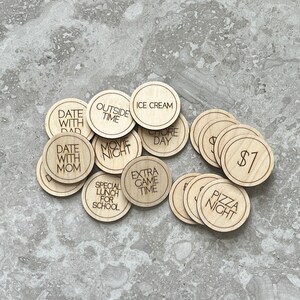 Birthday Coupons | 16 Themed Tokens Set | Reward Tokens | Easter Tokens ...