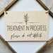 Engraved Flowers Please Do Not Disturb Sign |treatment in Session Sign ...