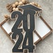 Class of 2024 Sign Graduation Cap Wood Sign 2024 Grad Party Backdrop ...