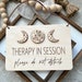 Therapy in Session Sign | Studio Signs | Esthetician Sign | Sign for ...